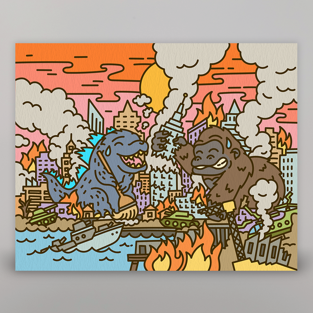 Destructive Duo, art print – JC Lovely