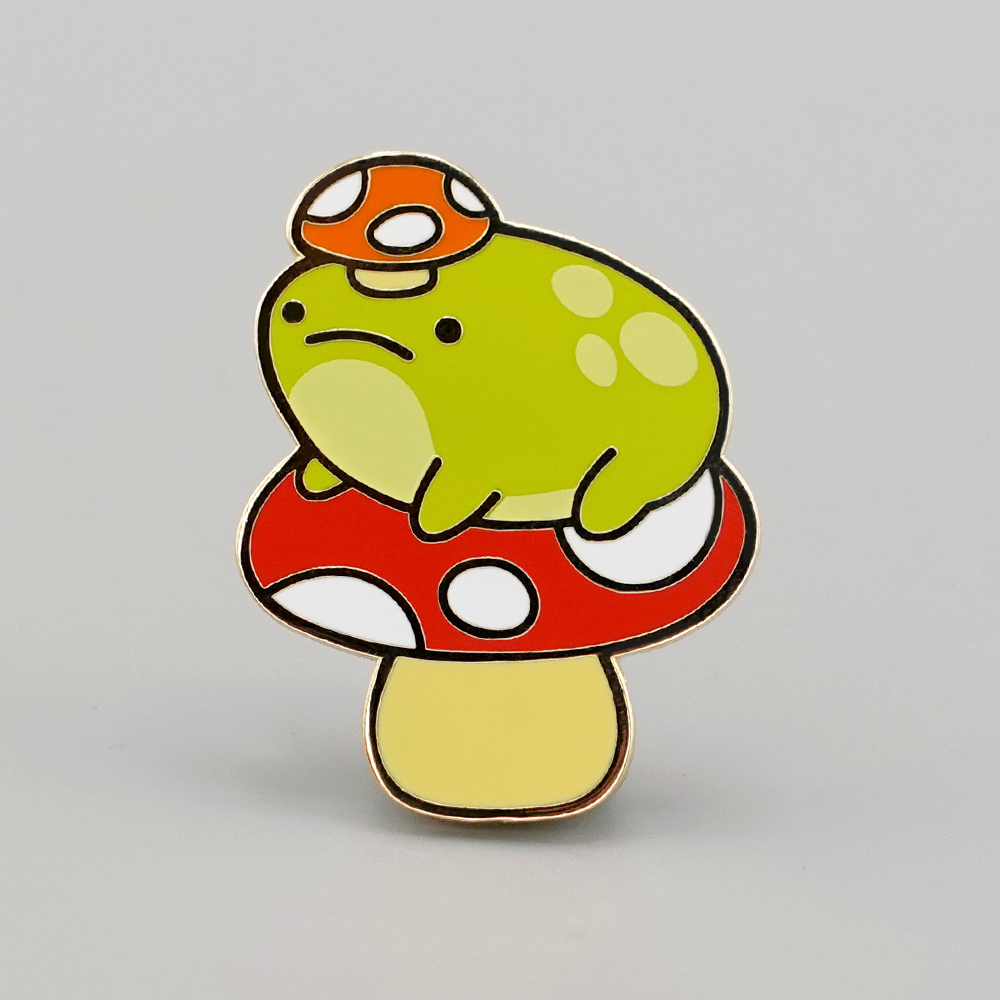 Toadstool Top Hat, enamel pin – JC Lovely