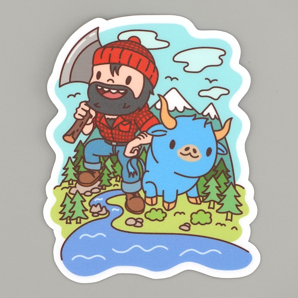 Bunyan and Babe, vinyl sticker – JC Lovely