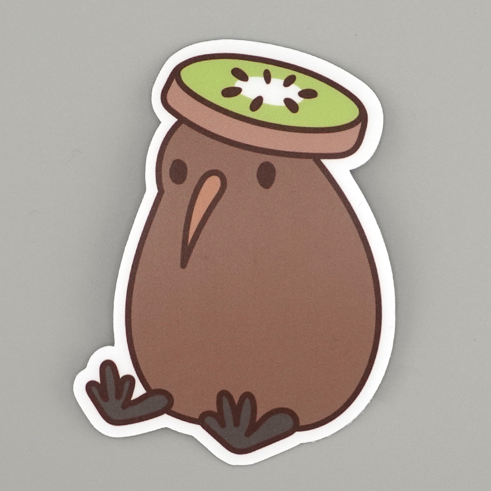 Kawaii Kiwi, vinyl sticker – JC Lovely