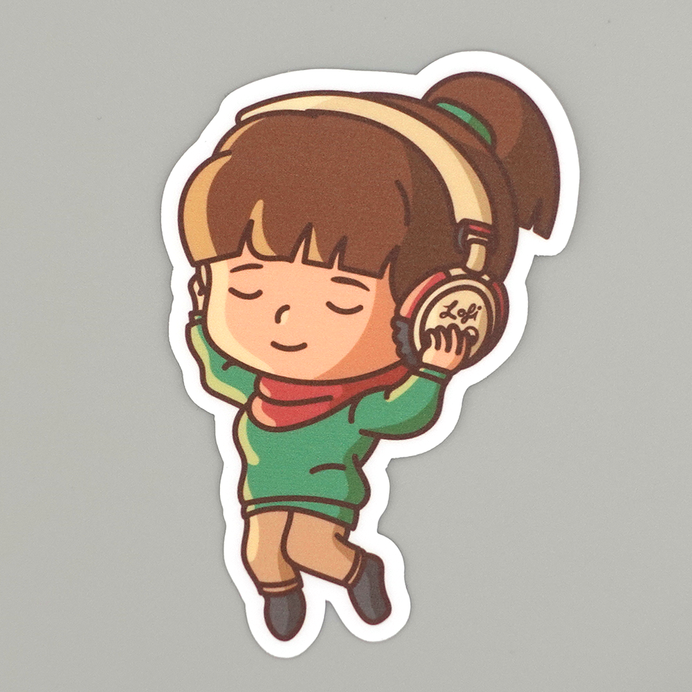 Lo-fi Vibe, vinyl sticker – JC Lovely