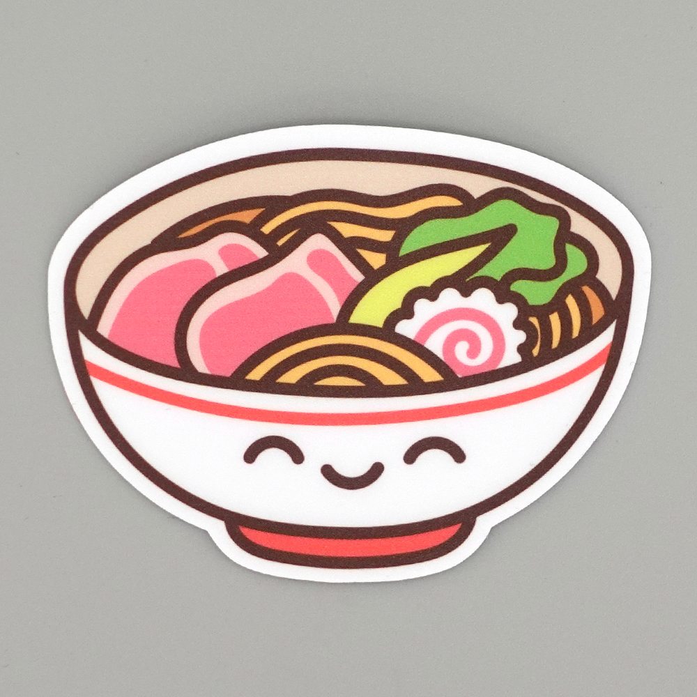Kawaii Ramen, vinyl sticker – JC Lovely